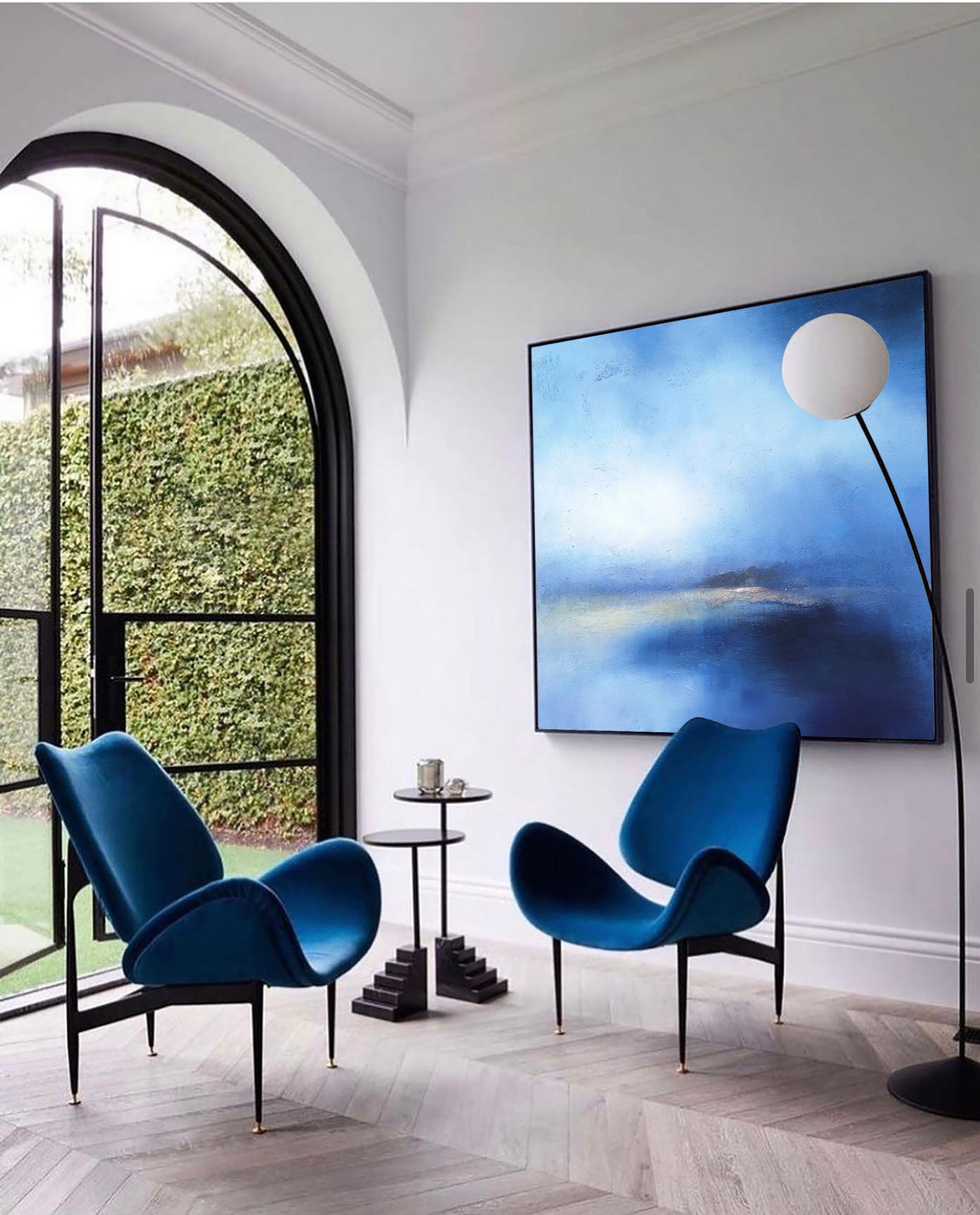 Blue Abstract Painting For Sale - Buy Blue Canvas Art Online