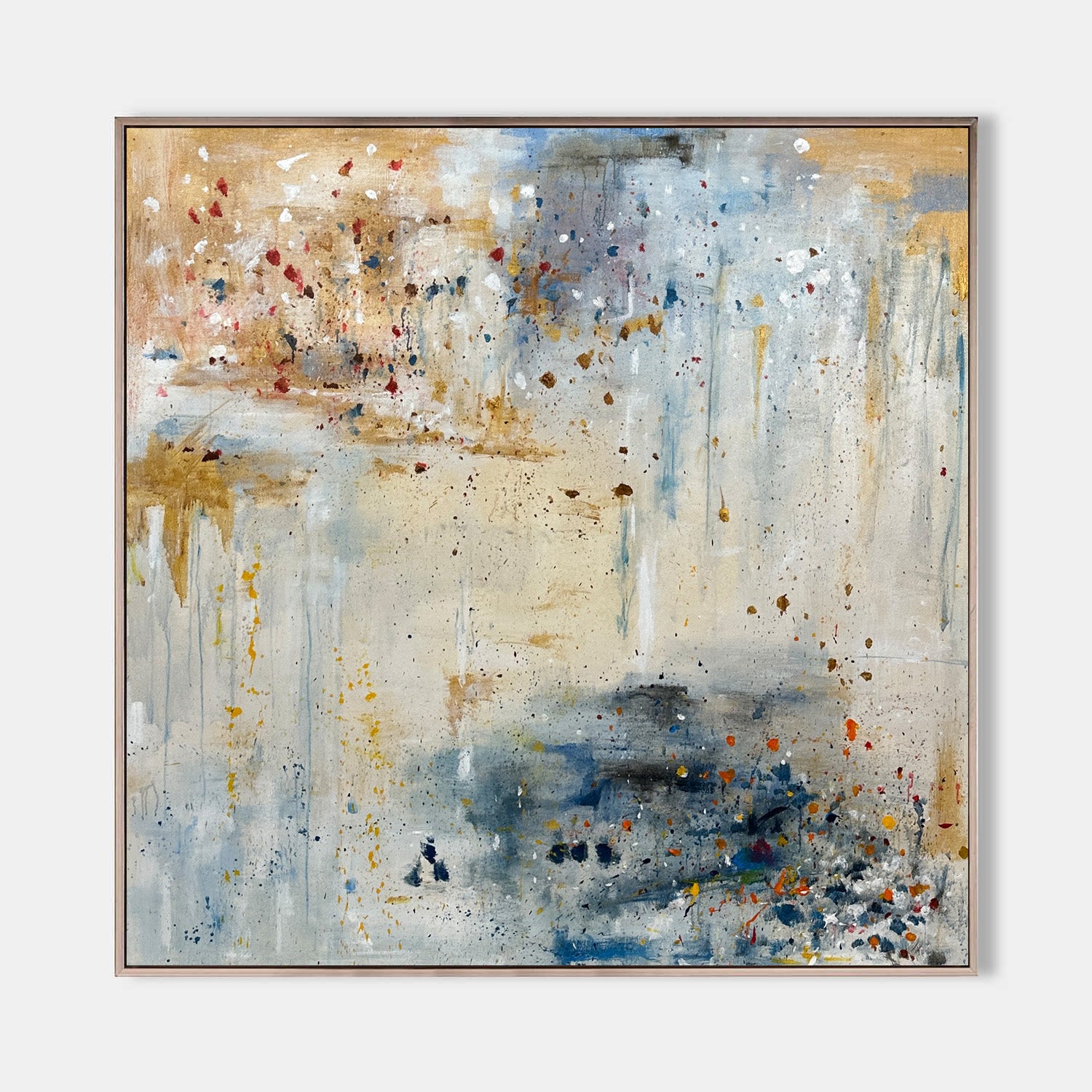 Modern Netural Color Artworks Large Abstract Wall Art Modern Apartment ...