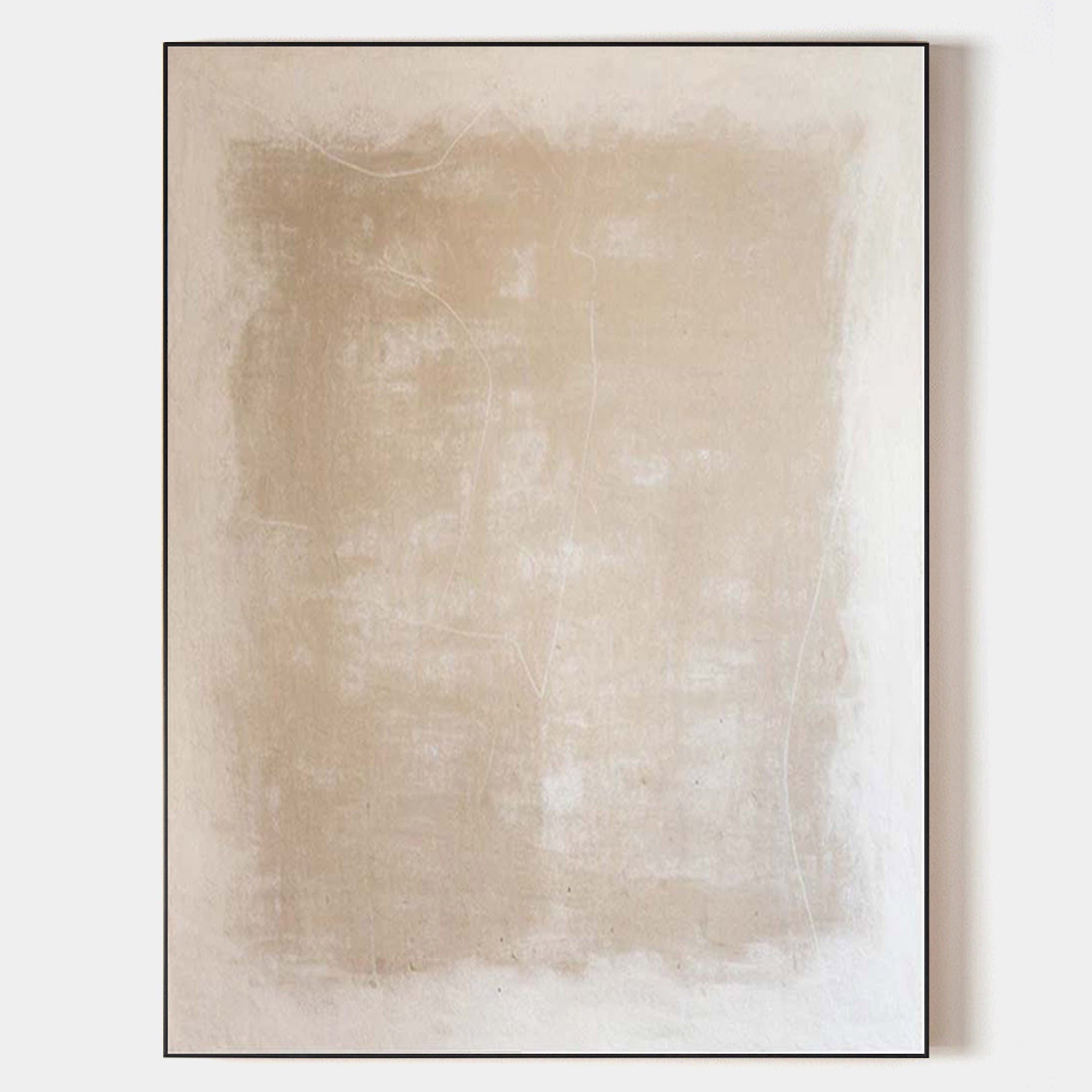 Large Beige Texture Modern Painting Abstract Painting Minimalist ...