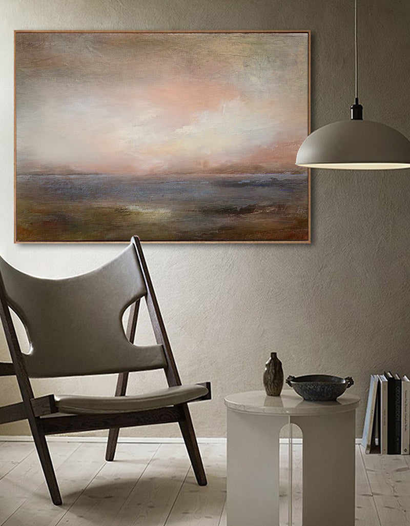 Abstract Landscape Painting, Scenery Wall Art, Large Abstract Landscape ...