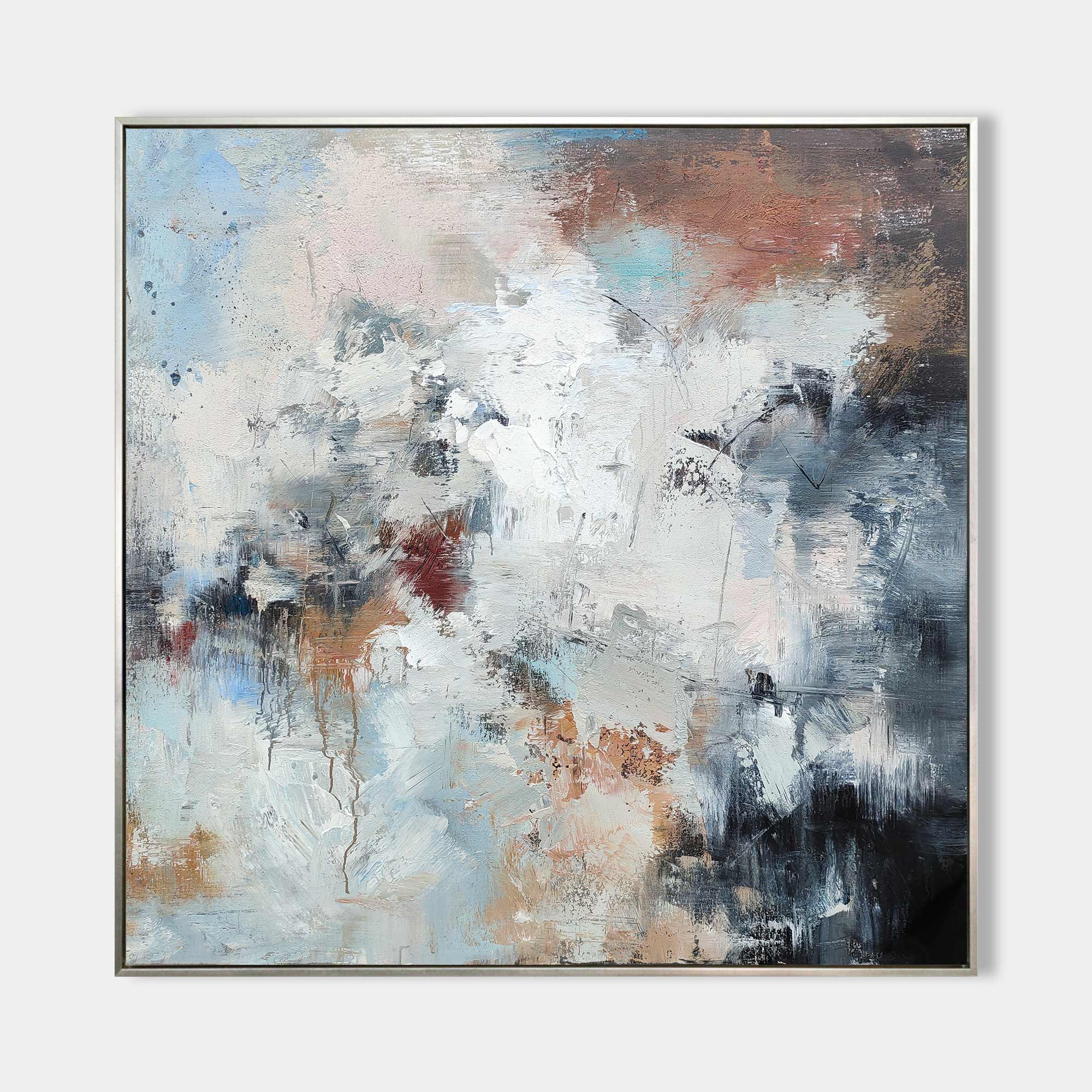 Extra Large Canvas Wall Art Square Oversize Modern Wall Decor