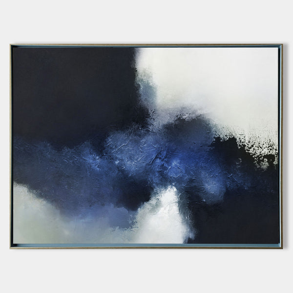 Black And Blue Abstract